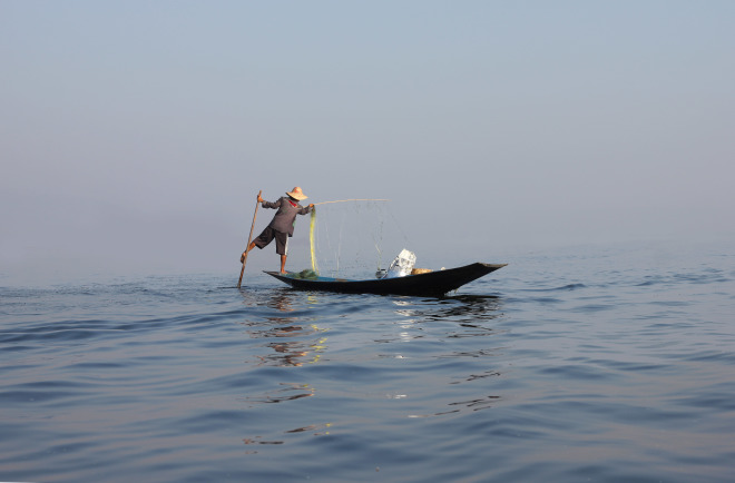 The Unique Leg-Rowing Fishermen of Inle Lake, Myanmar