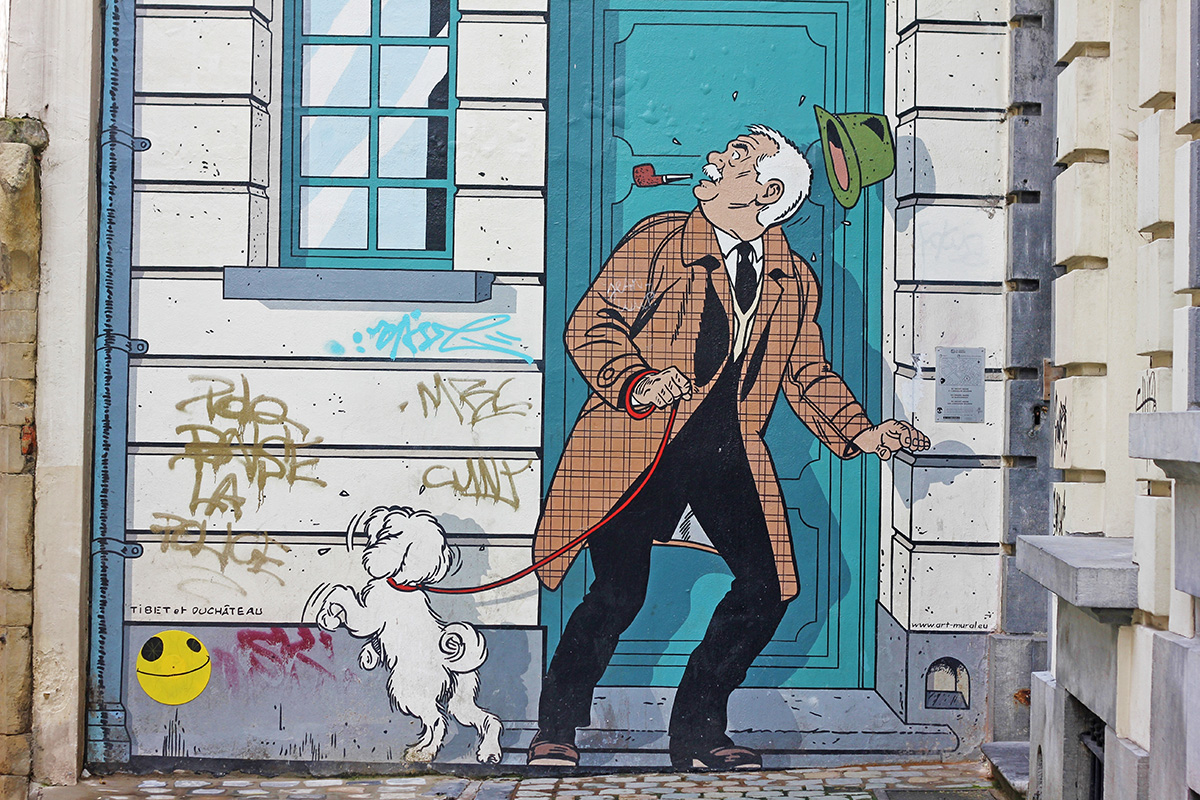 The Comic Book Murals of Brussels (Tintin)