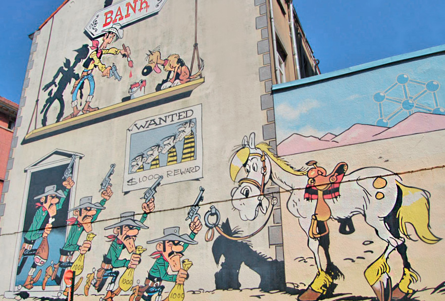 The Comic Book Murals of Brussels (Tintin)