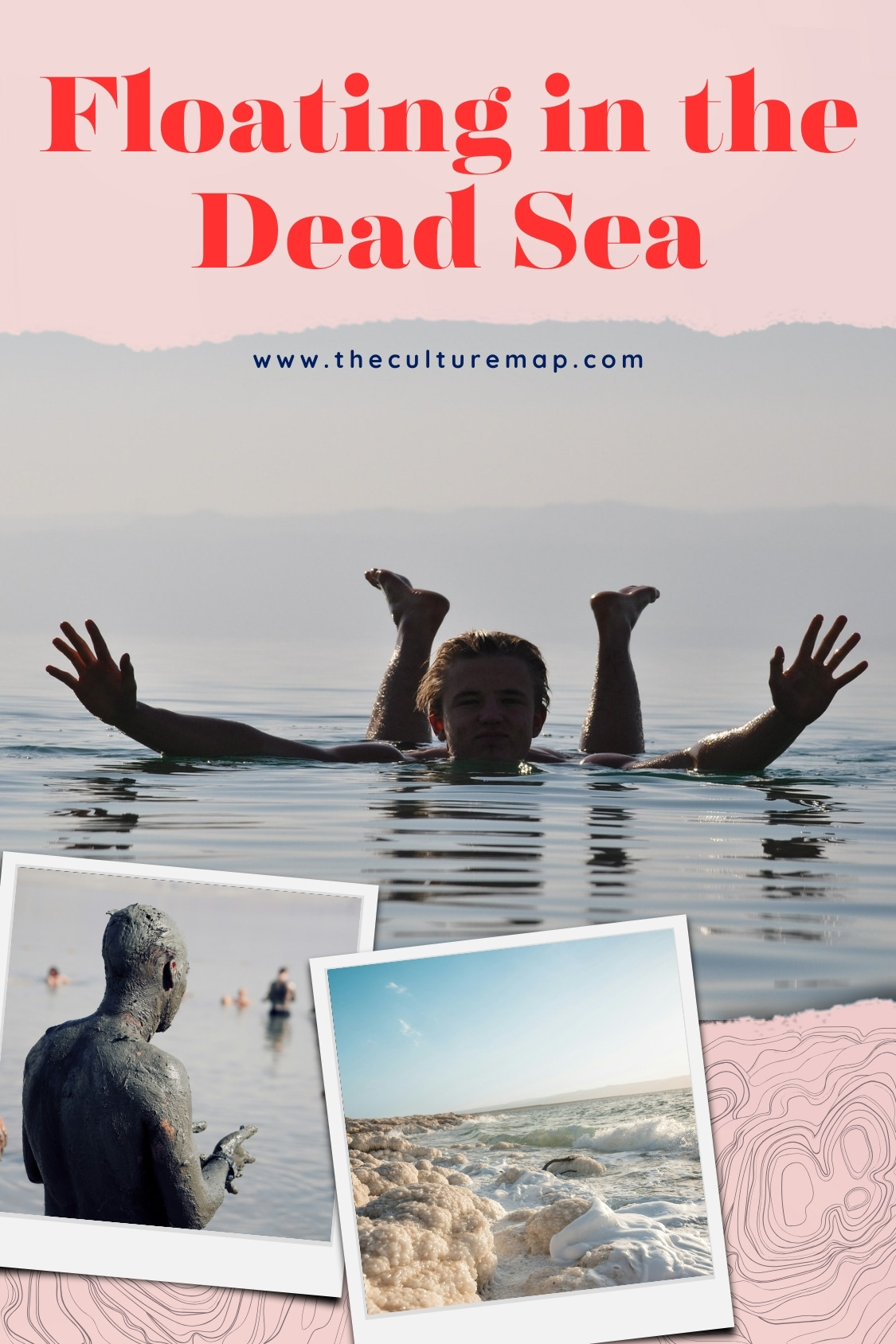 Floating in the Dead Sea in Jordan